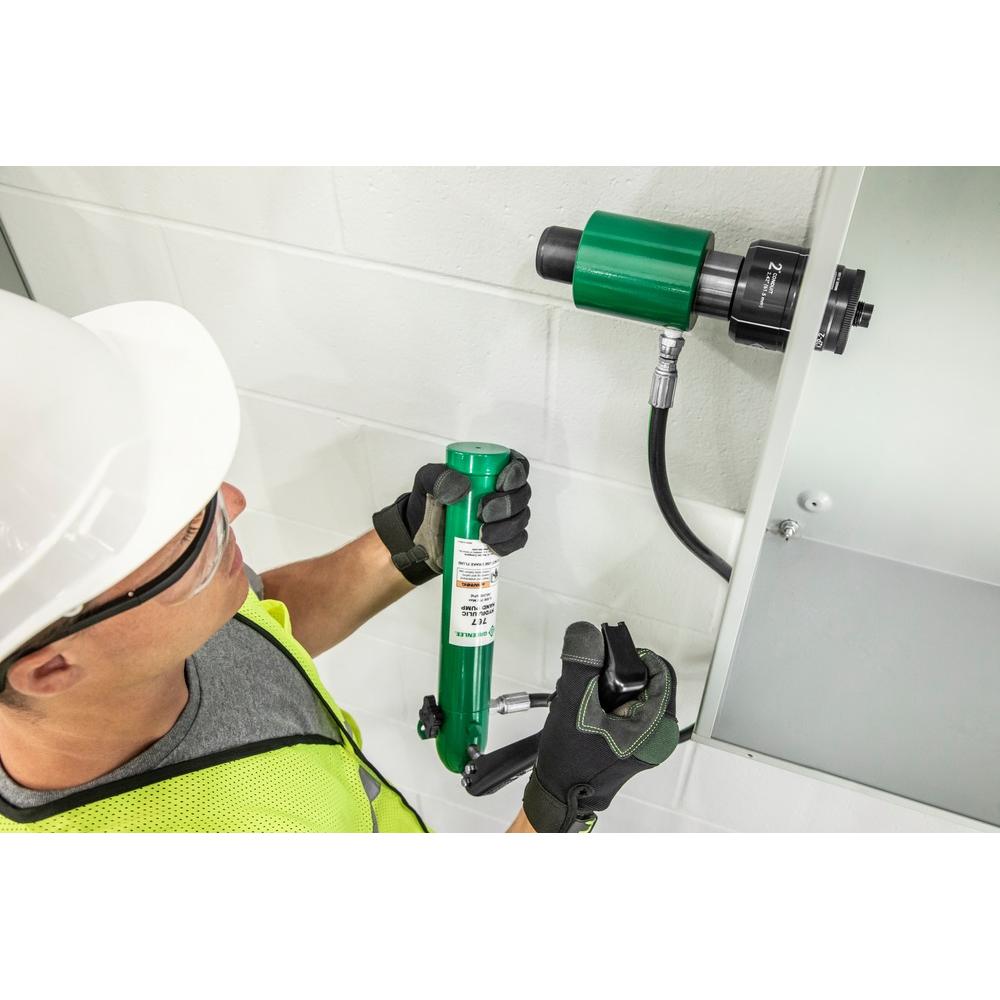 Greenlee 7310SB Hydraulic Knock Out Punch / Puncher Kit with Hand Pump ...