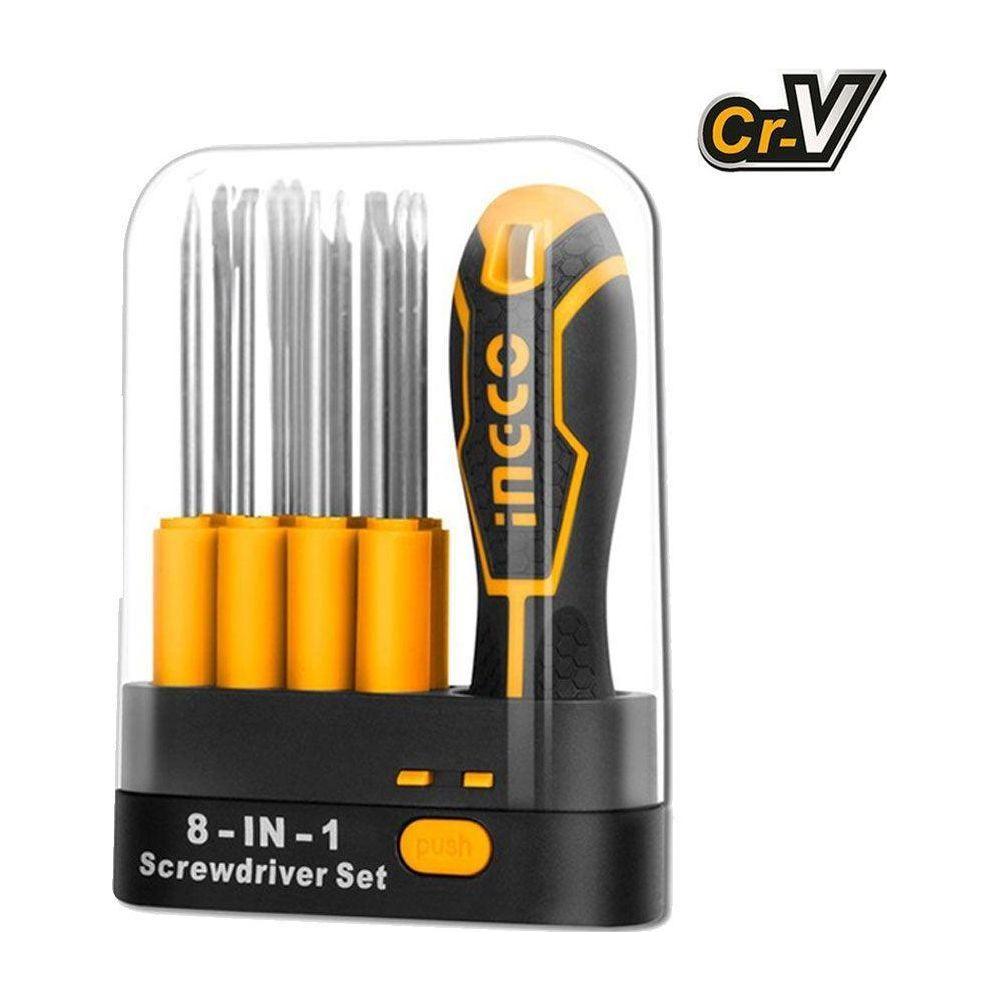 Ingco AKISD0901 Interchangeable Screwdriver 9Pcs Set – ToolsSavvy.ph