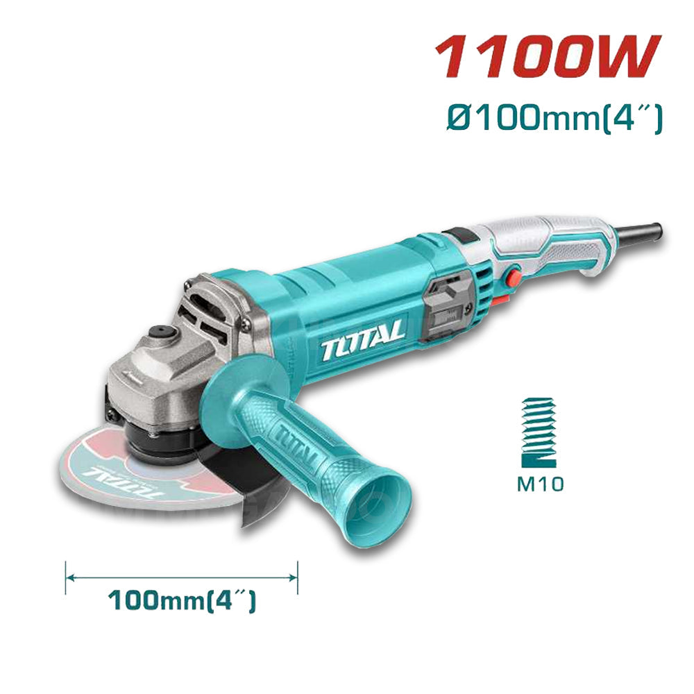Total TG11010056 Angle Grinder 4" 1,100W | ToolsSavvy.ph