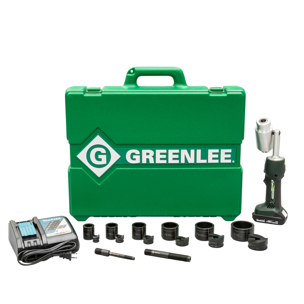 Greenlee LS50L11B Battery-Hydraulic Knock Out Punch / Puncher Kit 1/2 ...