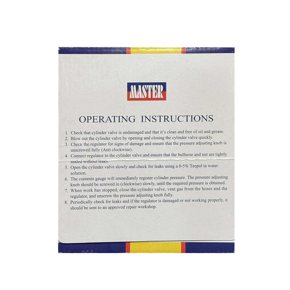 Master Argon Regulator (Male Thread) | ToolsSavvy.ph