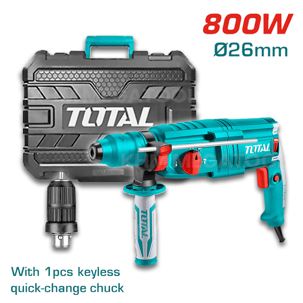 Total TH308268-2 SDS-plus Rotary Hammer 800W – ToolsSavvy.ph